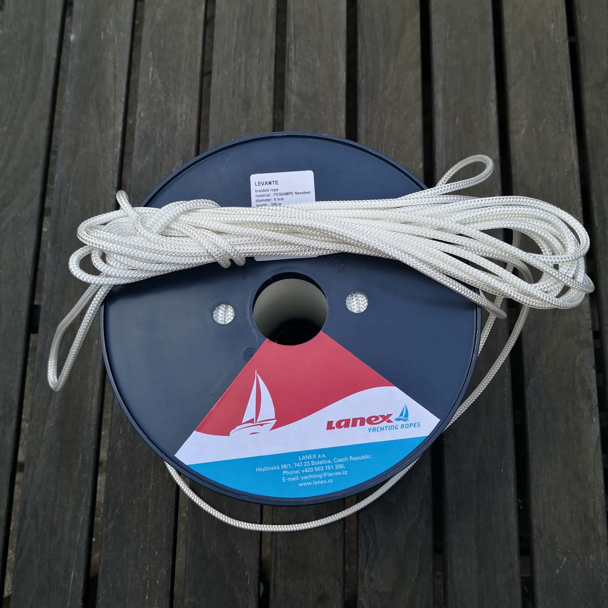 Hvid Flagline til flagstang, markedets bedste flagsnor